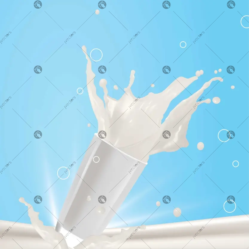 Milk Abstract 3D Background