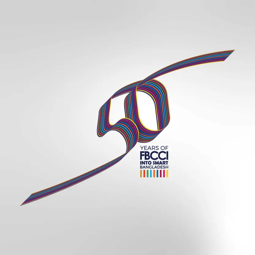 50 Years of FBCCI Into Smart Bangladesh Logo