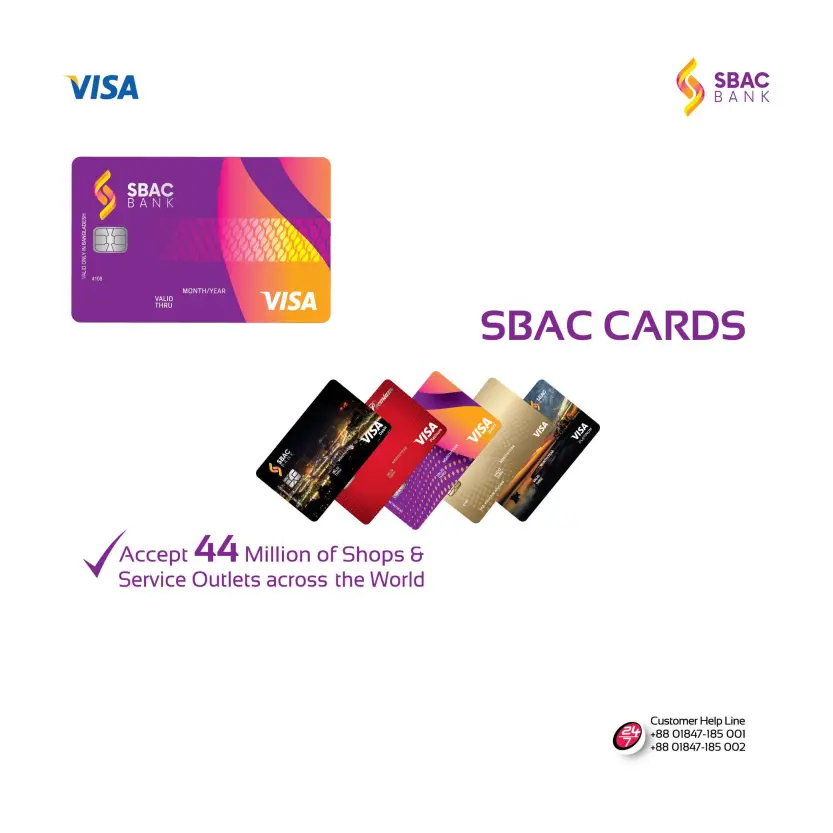 SBAC Bank - Visa Logo & Cards Design
