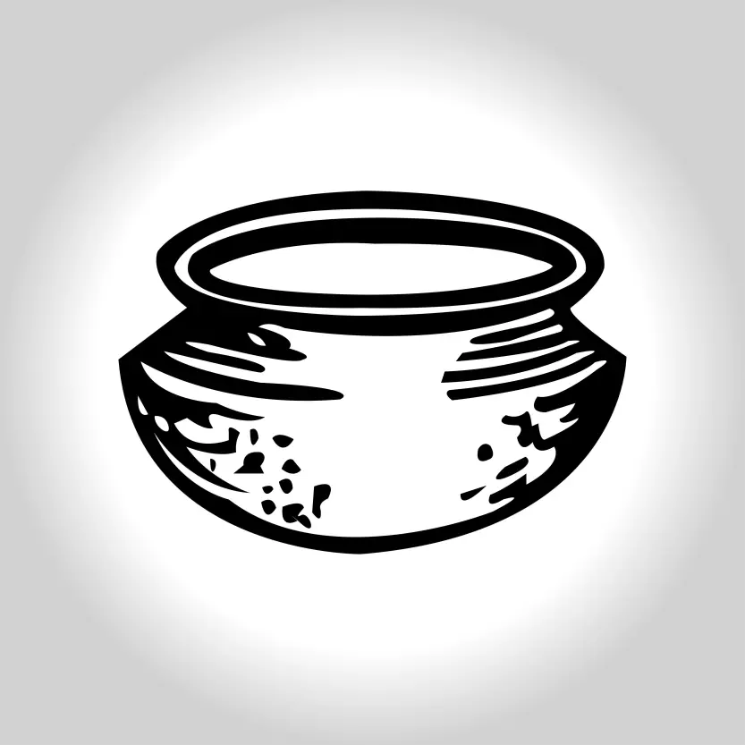Cooking Pot Boiler Symbol - Patil Marka - Election Logo Vector