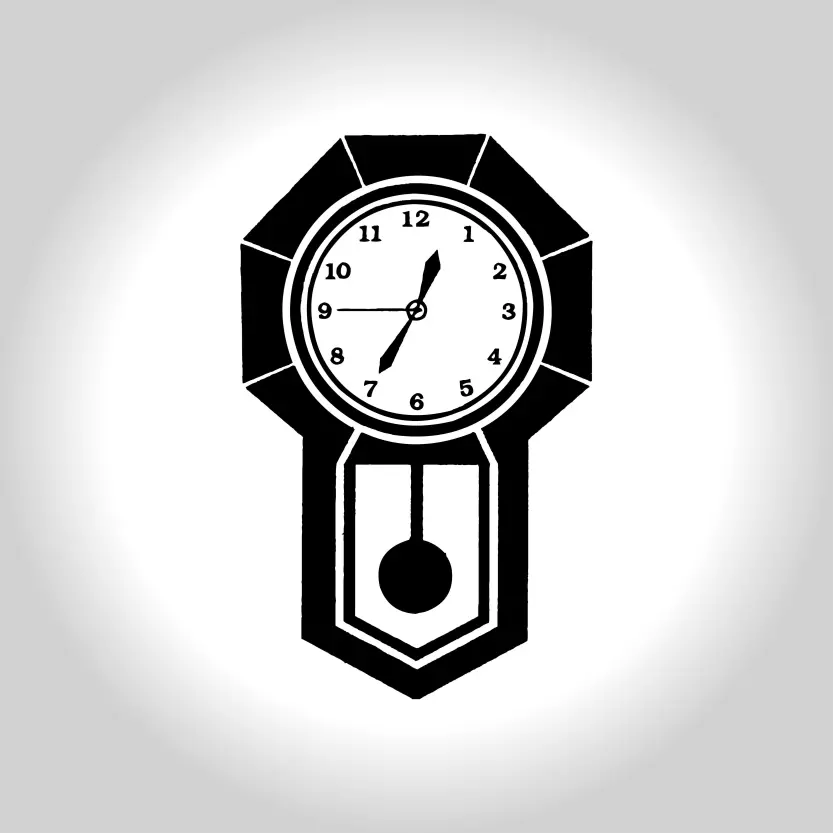 Wall Clock Symbol - Wall Clock Marka - Election Logo Vector