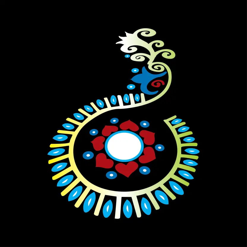 Ornate Abstract Pattern Beautiful Folkloric Indian Paisley Swirl Nature ...