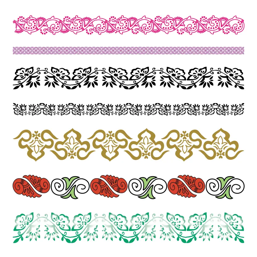 Ornamental Borders Vector Special