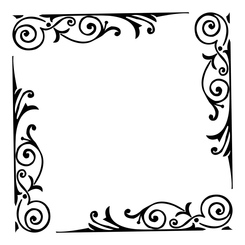 Ornate border vector Vectors - Jvectors