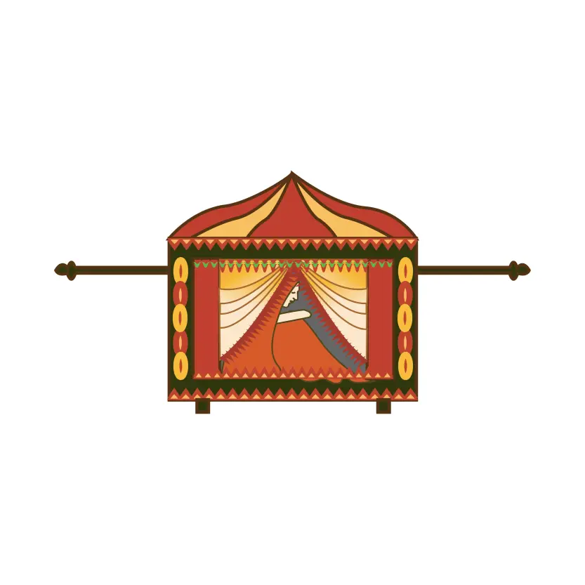 Indian Wedding Palki Decoration Design Illustration