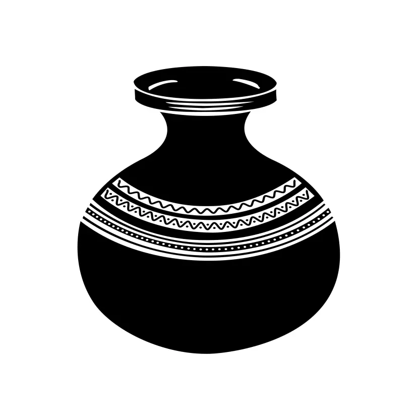 Matir Kolosh Marka Earthen Pitcher Symbol Election Logo Vector Graphic