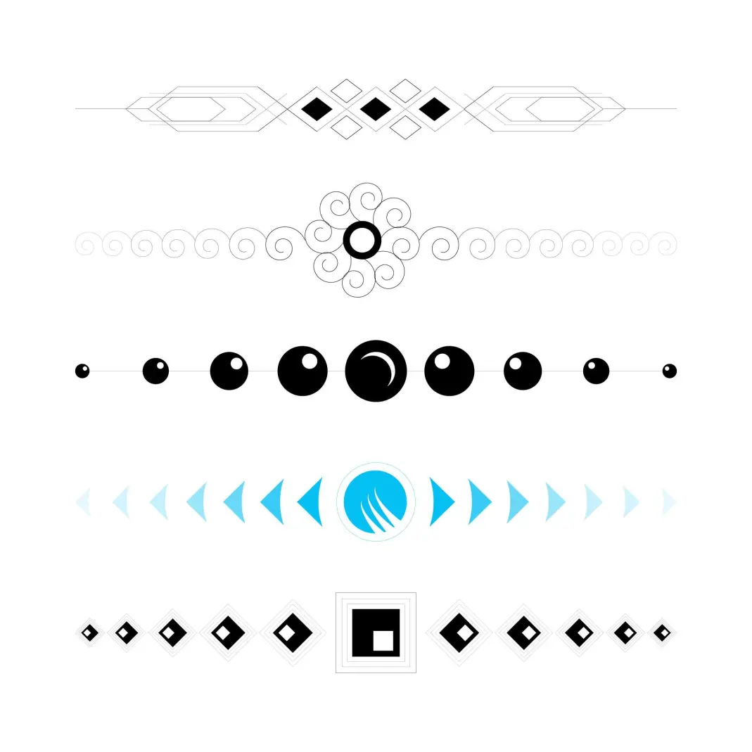 Vector Borders Collection Asset Pack Design Elements Icon Set
