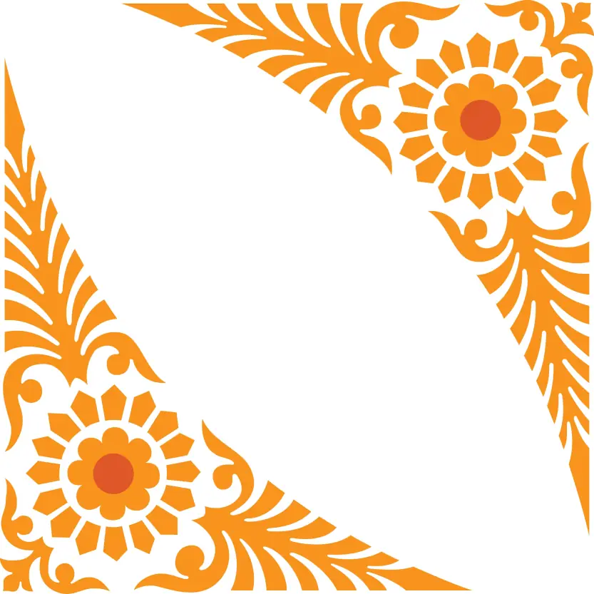 Bright Corner Frame with Hand Drawn Elements Vector Graphic