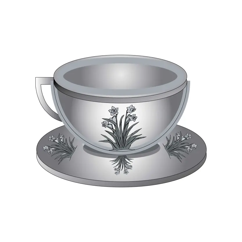 Cup of Tea - Chayer Cup Marka for Election Symbol Vector Clipart