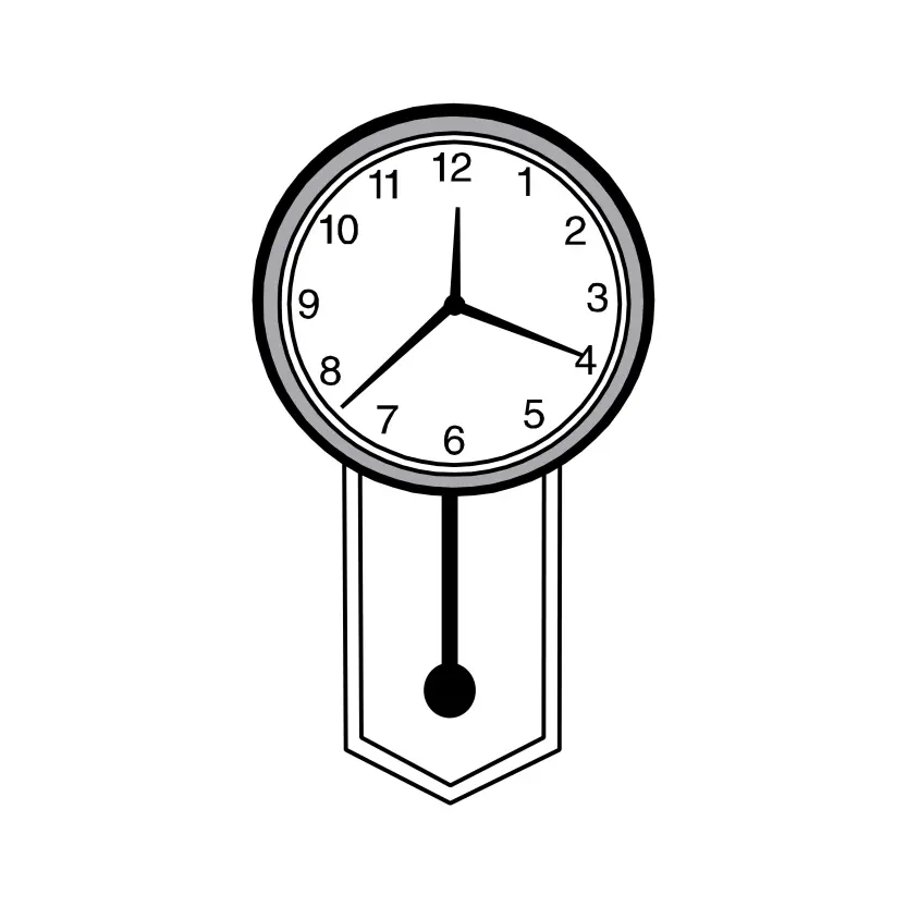 Dewal Ghori Marka or Wall Clock Marka for Election Symbol Vector Clipart