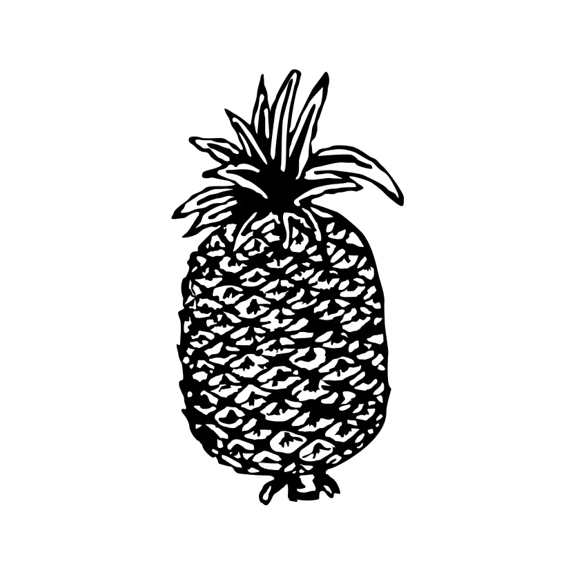 Pineapple - Anaras or Ananas Marka for Election Symbol Vector Clipart