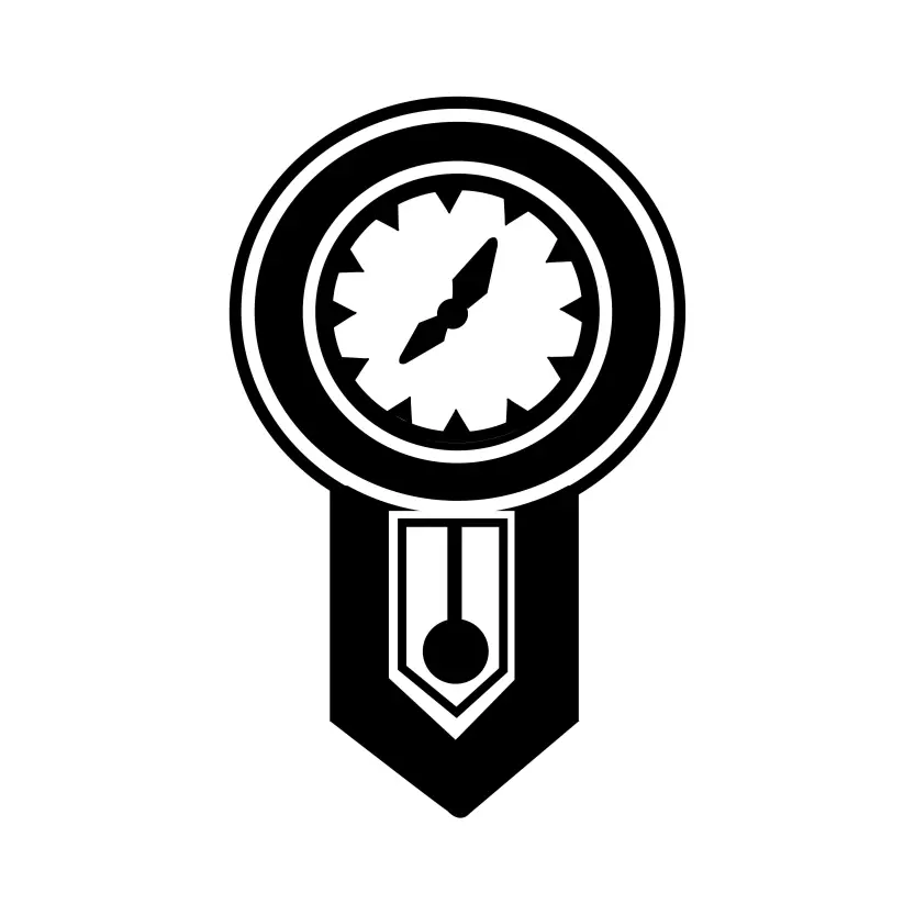 Wall Clock - Dewal Ghori Marka for Election Symbol Vector Clipart