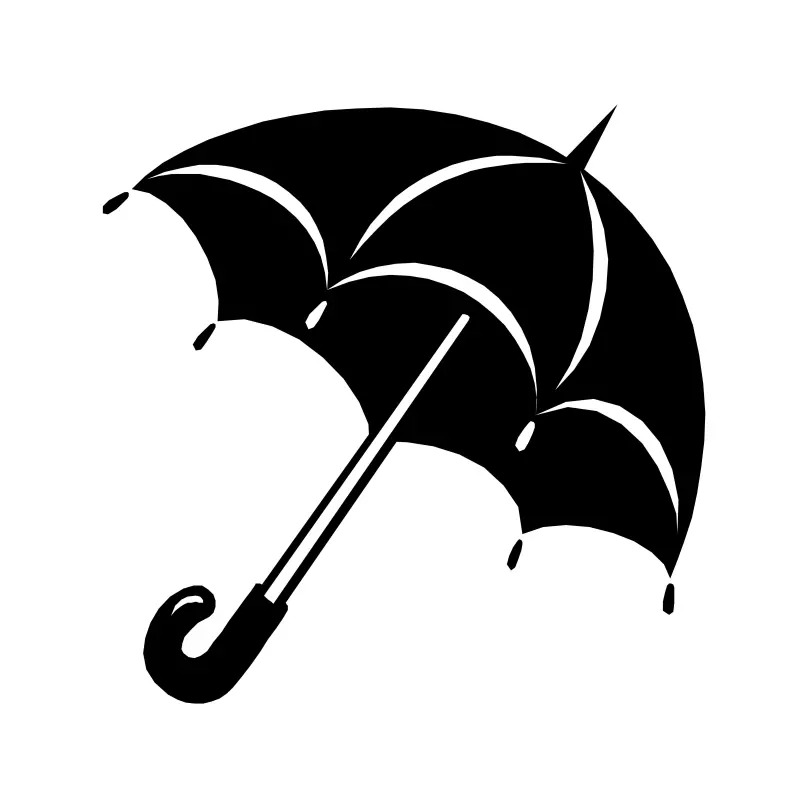 Umbrella Marka Political for Election Symbol Vector Clipart Chata Logo
