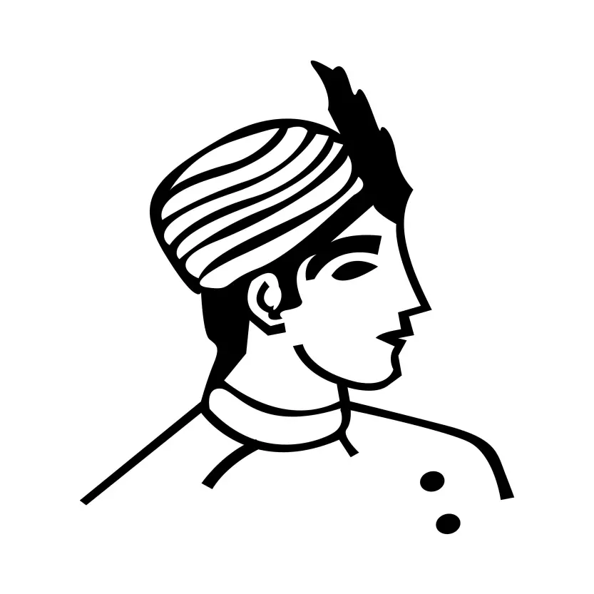 Wedding symbol Bride groom vector. Indian wedding illustration black ...