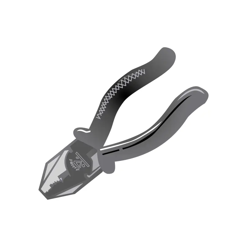 Hardware Repair Pliers or Plus Marka for Election Symbol Vector Clipart