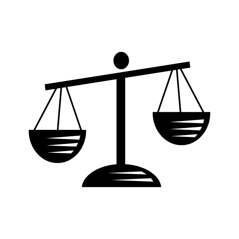 Scale or Daripalla Marka for Election Symbol Vector Clipart