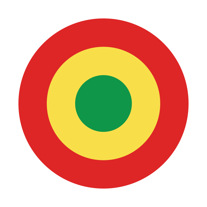 Roundel of the Republic of the Congo Logo Vector