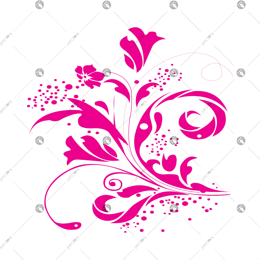 Vector flower divider Vectors - Jvectors
