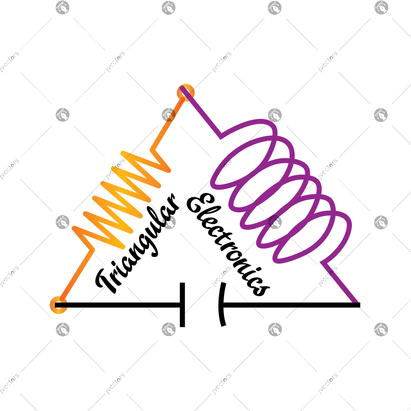 Triangle circuit logo Vectors - Jvectors