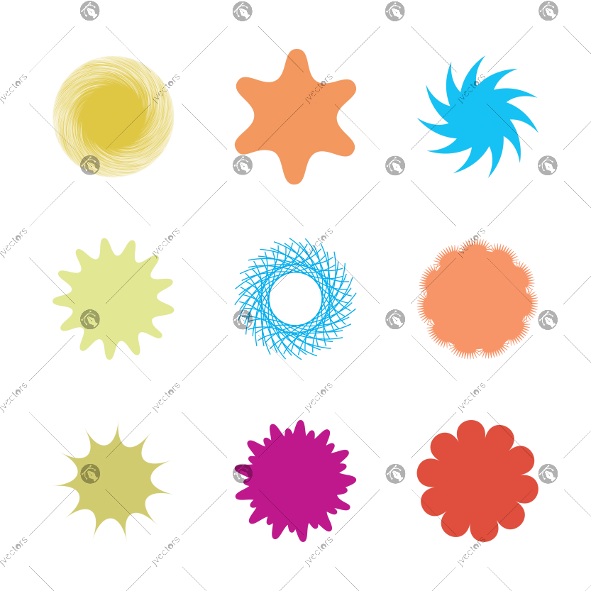 Starburst Vector and Illustration Green Shopping Label Collection ...