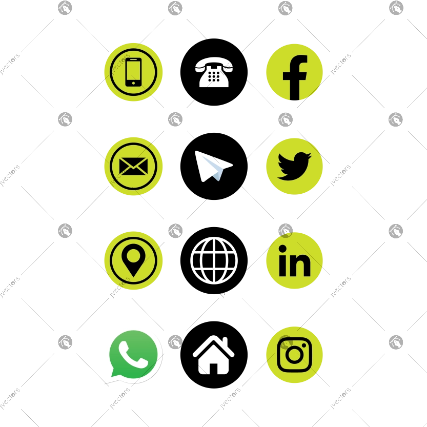 Branding social icons Vectors - Jvectors