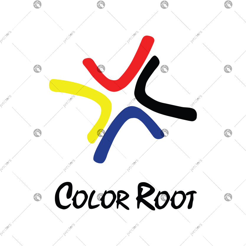 Color Root Logo Vector