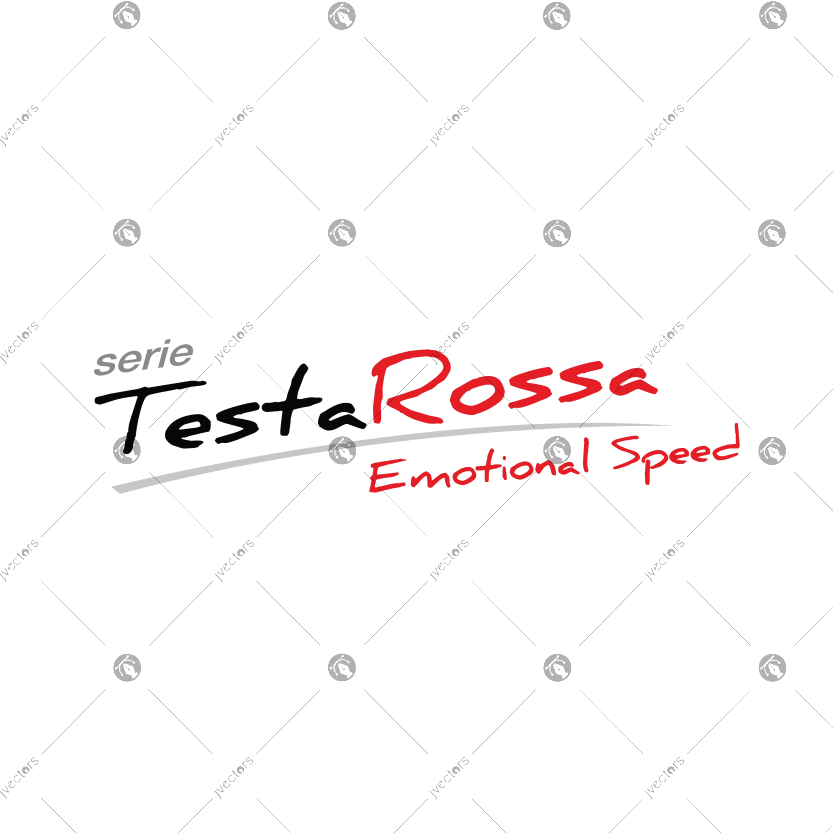 Serie Testa Rossa Emotional Speed Logo Vector