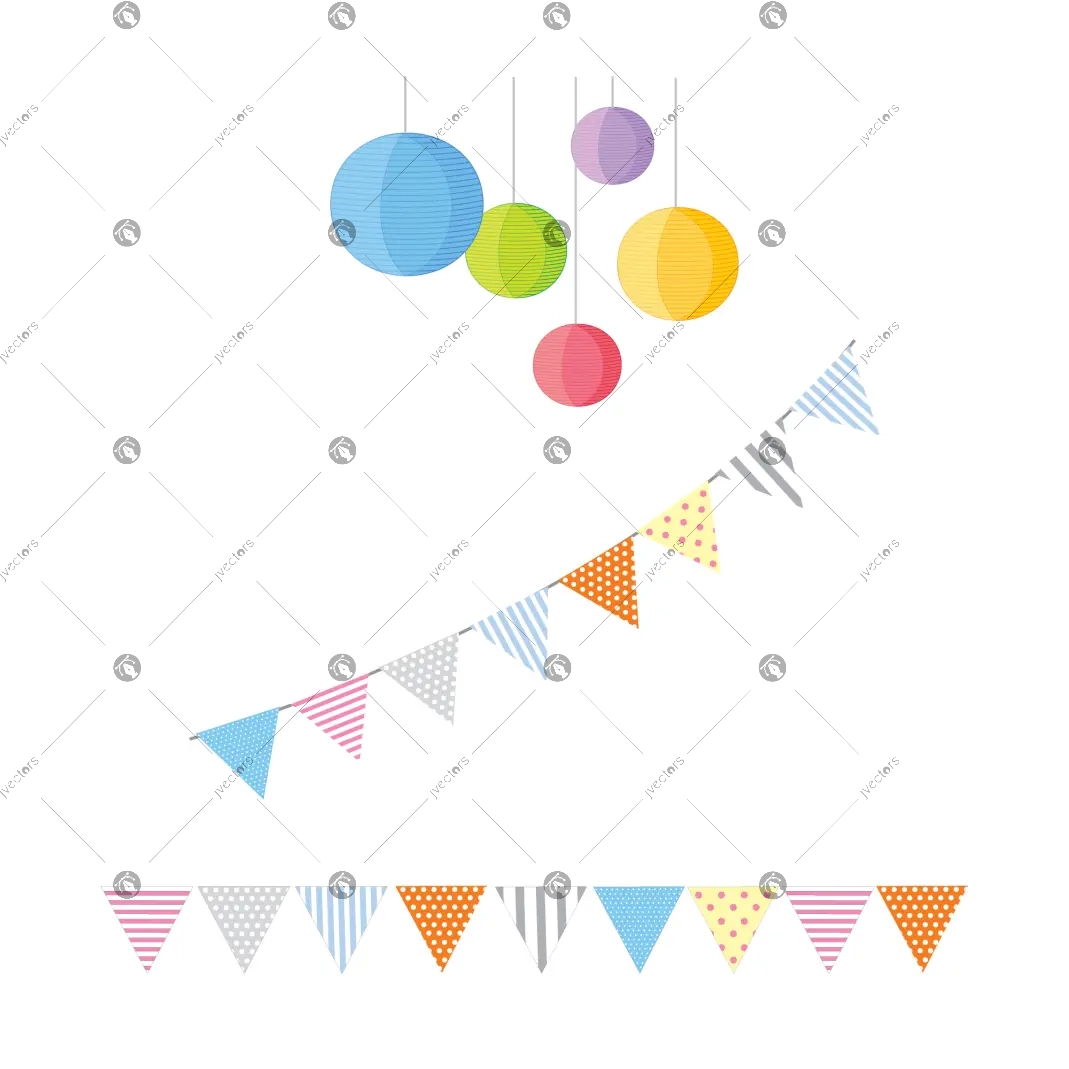 Bunting design vector Vectors - Jvectors