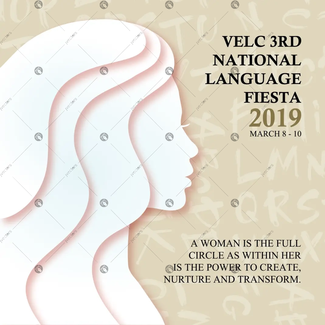 Velc 3rd National Language Fiesta Logo Vector