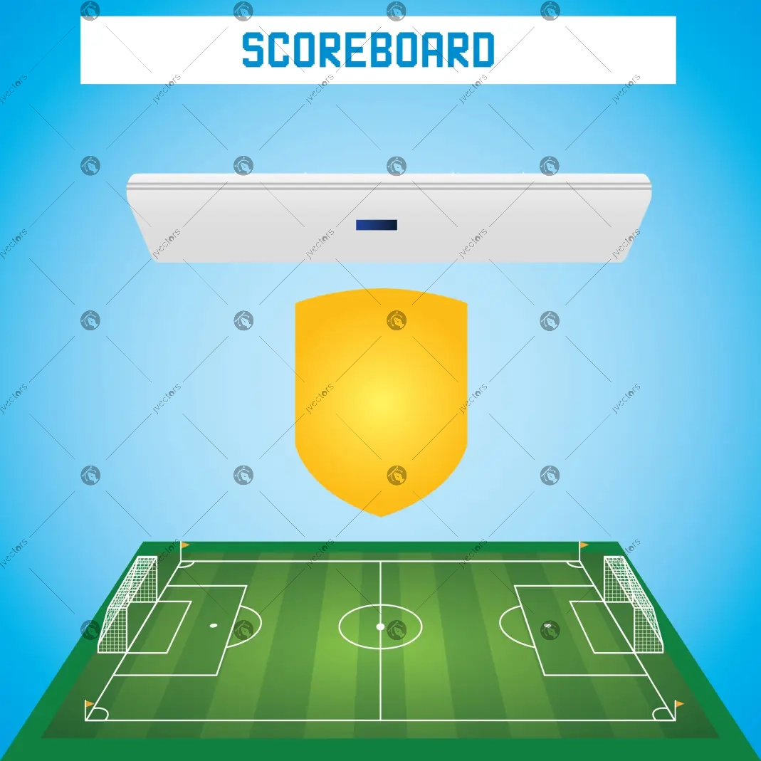 Football Scoreboard Background Design Vector