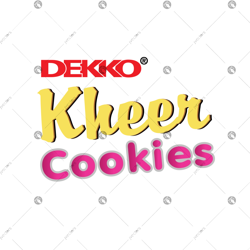 Dekko Kheer Cookies Logo Vector