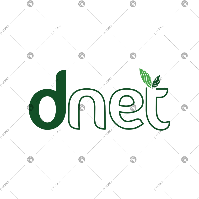 Dnet flat design logo Vectors - Jvectors